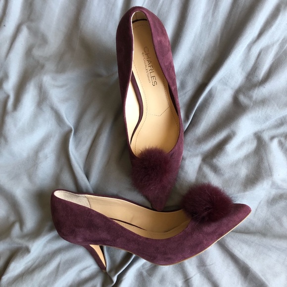 Charles David | Shoes | New Charles David Pom Pom Heels Pumps | Poshmark